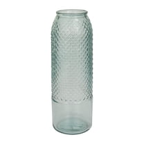 DecMode 17" Spanish Blue Recycled Glass Vase - Walmart.com