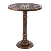 DecMode 28" x 30" Brown Wood Handmade Intricately Carved Scroll Accent ...