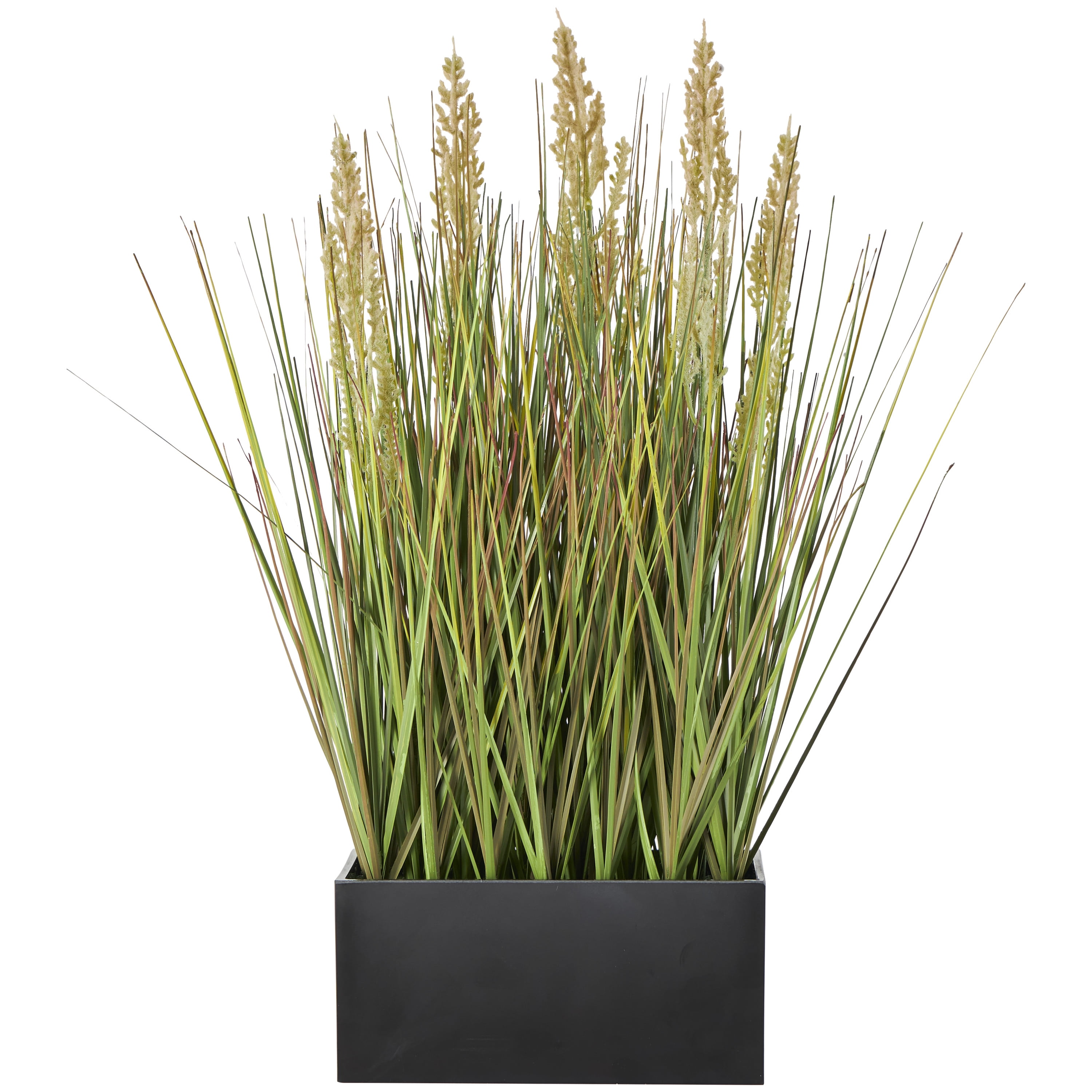 DecMode 18" Artificial Plant in Black Melamine Pot - Walmart.com