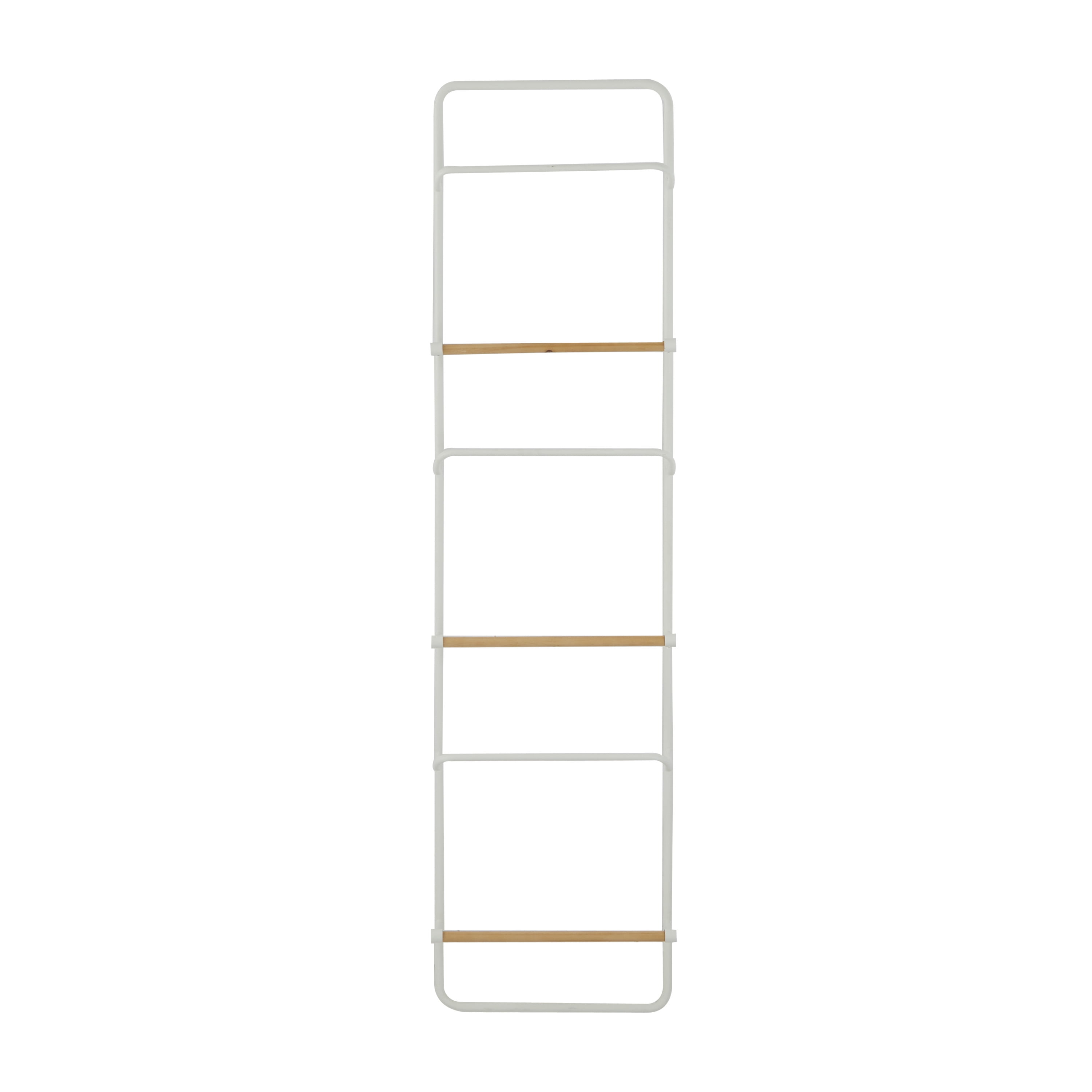 DecMode 18" x 70" White Metal 6 Rack Ladder, 1-Piece - Walmart.com