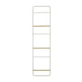 DecMode 18" x 70" White Metal 6 Rack Ladder, 1-Piece - Walmart.com