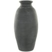 DecMode 14" Distressed Textured Copper Metal Vase with White Center ...