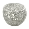 DecMode Silver Aluminum Abstract Coral Accent Table - Walmart.com