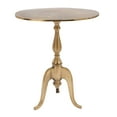 Free Shipping! DecMode 19" x 21" Gold Aluminum Small Accent Table, 1 ...