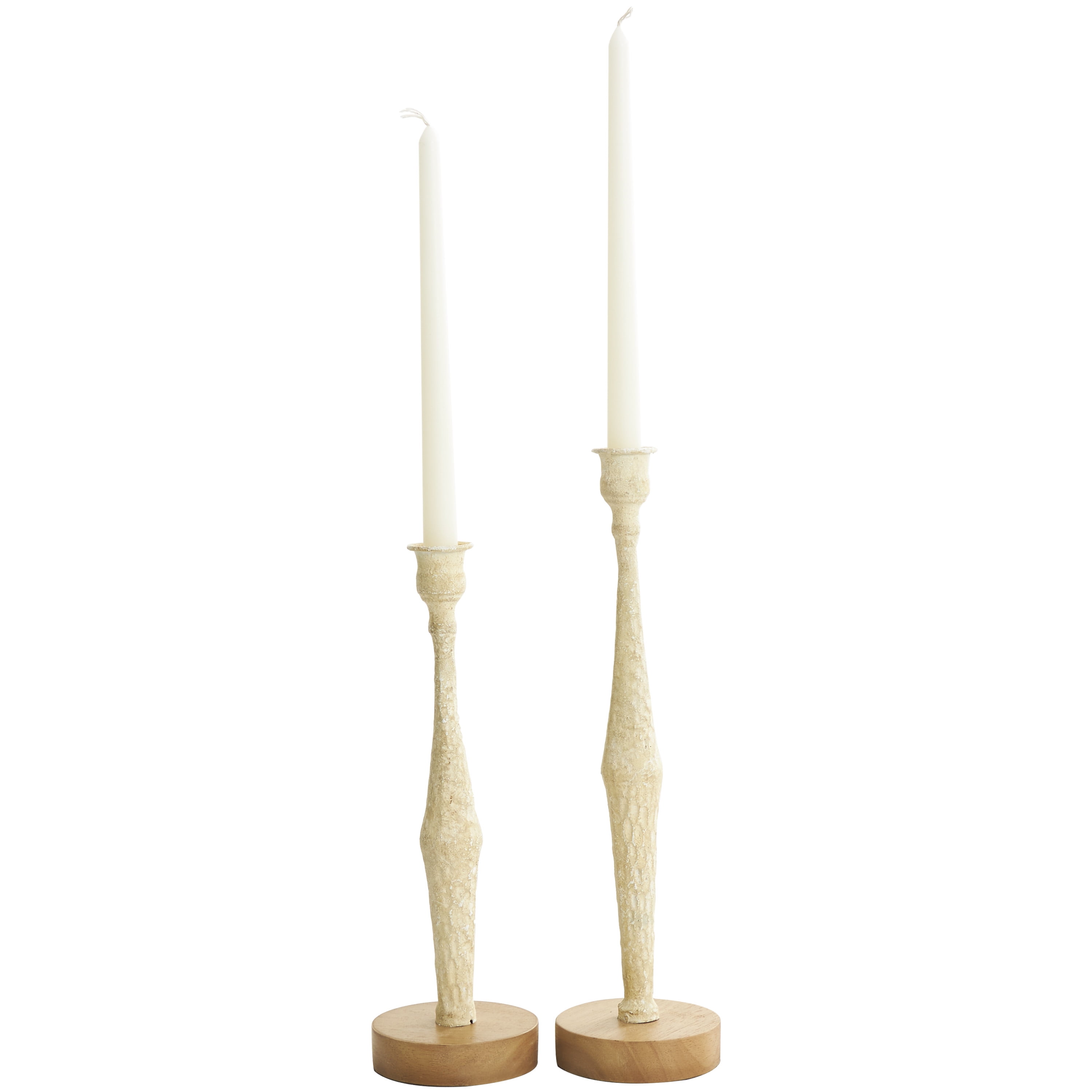 DecMode Bohemian Metal Textured Candle Holders - Set of 2 - Walmart.com