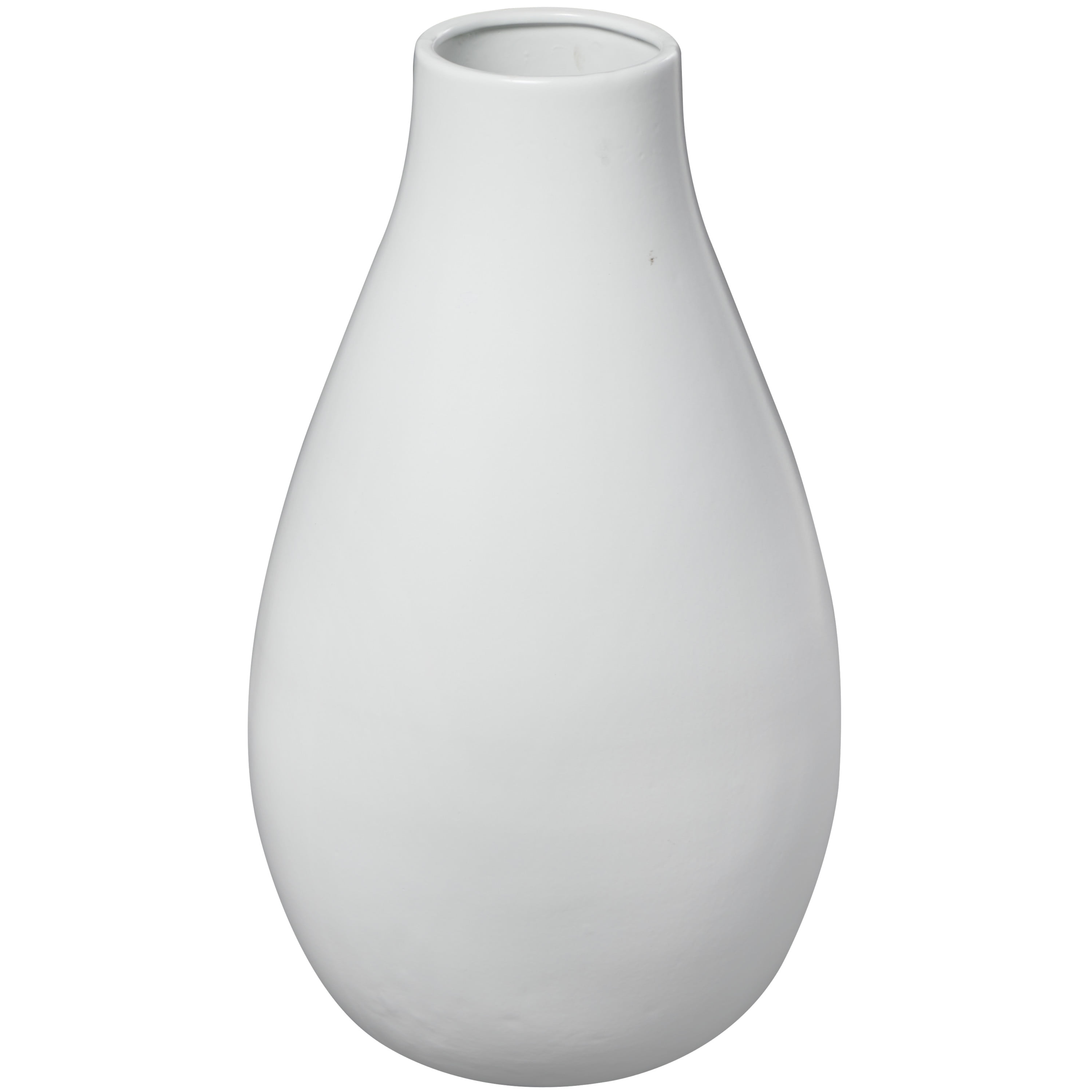 DecMode 20" White Ceramic Vase - Walmart.com