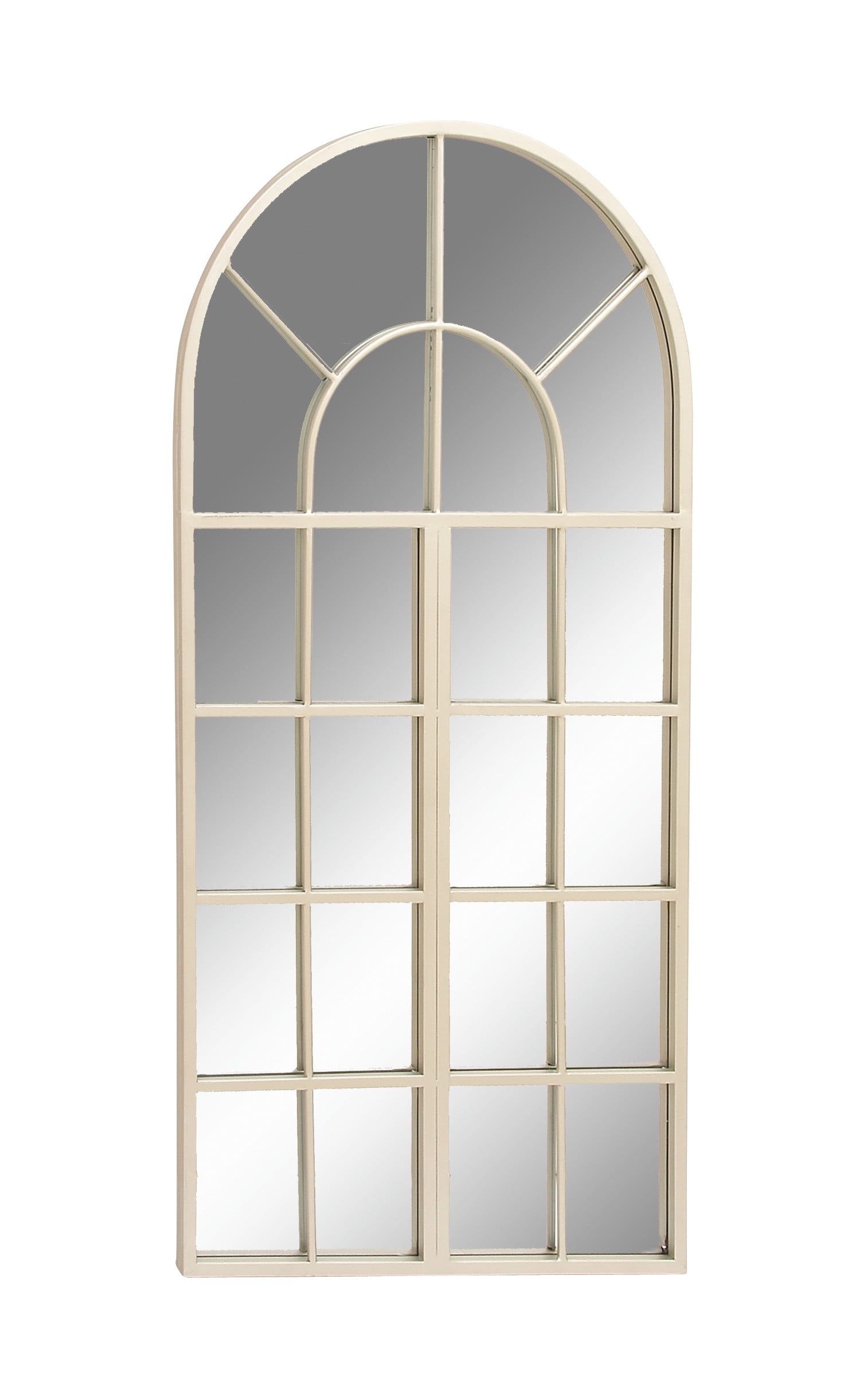 DecMode White Window Pane Inspired Wall Mirror - Walmart.com