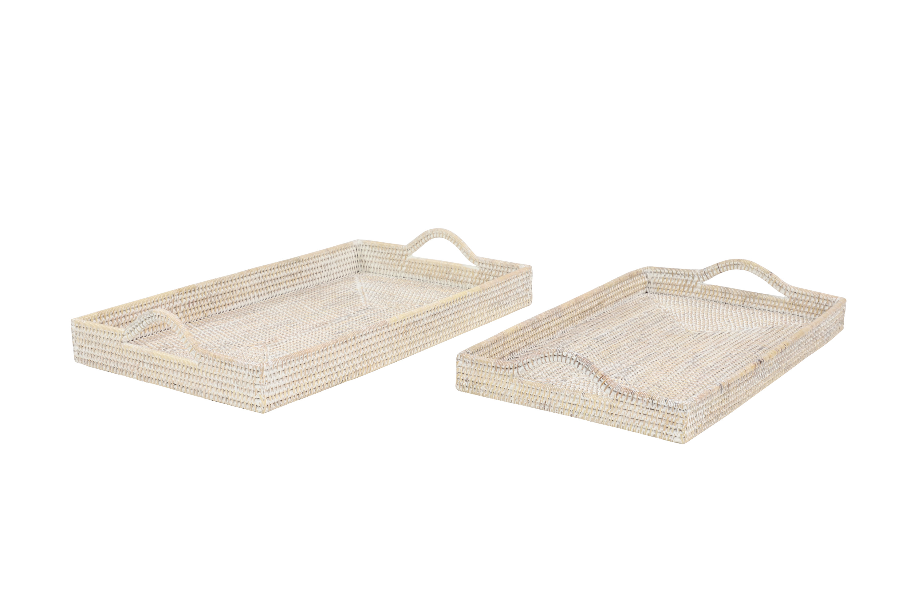 DecMode Rectangular Wood American Flag Trays, Set of 3: 21", 19", 17 ...