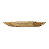 DecMode 28" x 6" Brown Teak Wood Handmade Live Edge Tray, 1-Piece ...