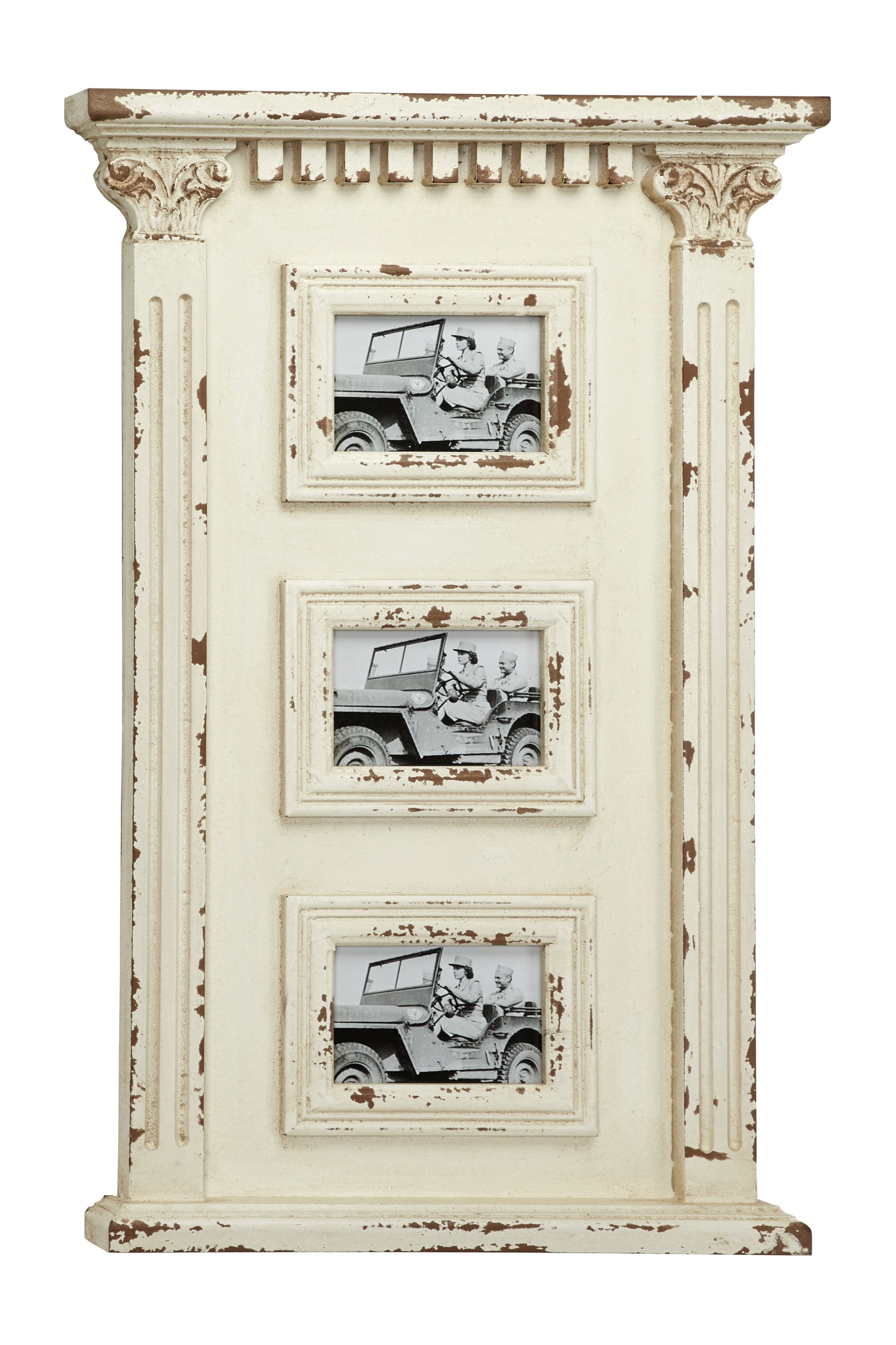 DecMode 3-Opening 4" x 6" White Wall Photo Frame - Walmart.com