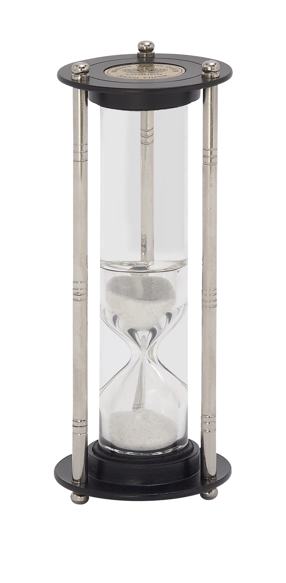 DecMode 3" x 7" Brown Mango Wood Timer with Water Tube, 1-Piece ...