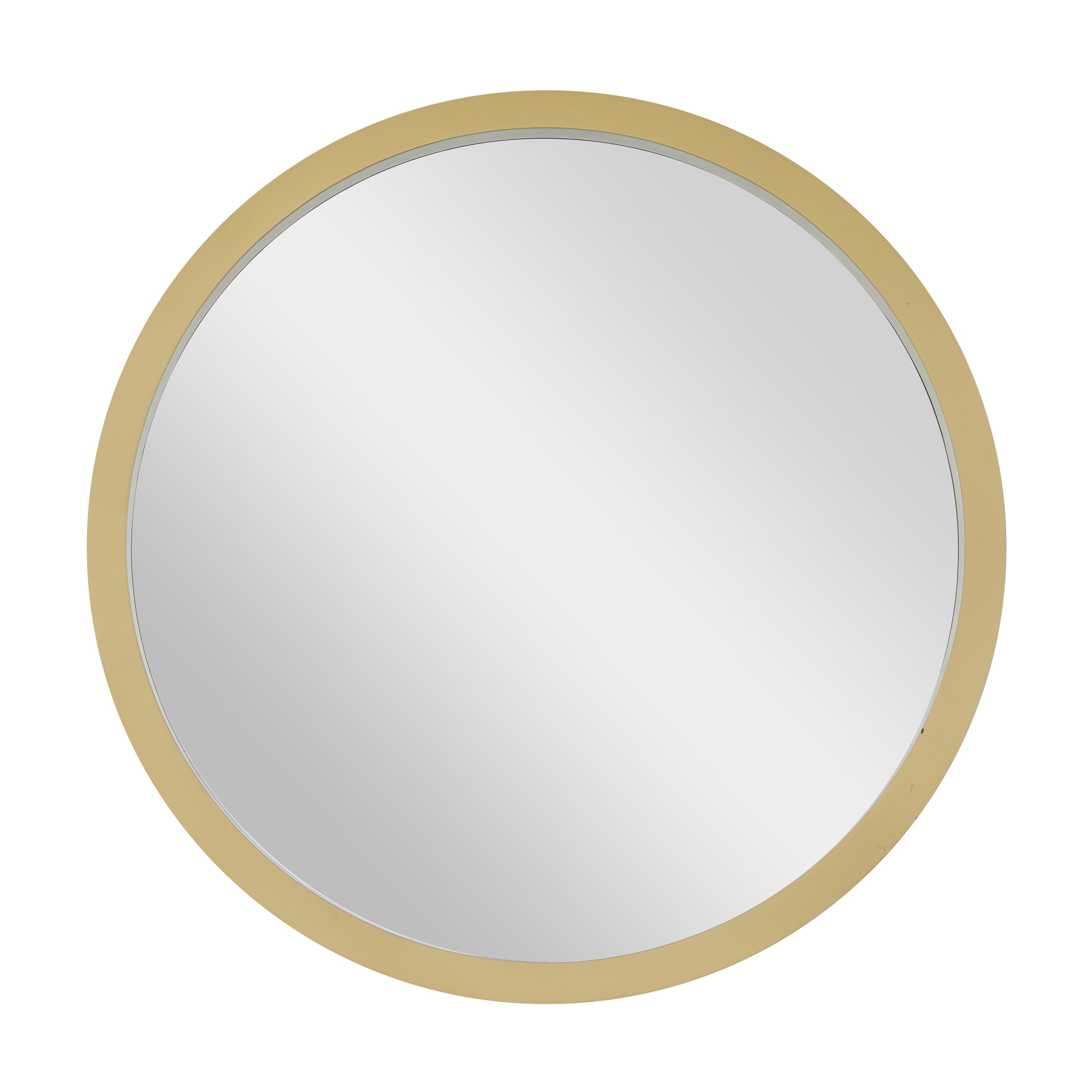 Free Shipping! DecMode 30 x 30 Gold Round Wall Mirror with Wood Frame ...