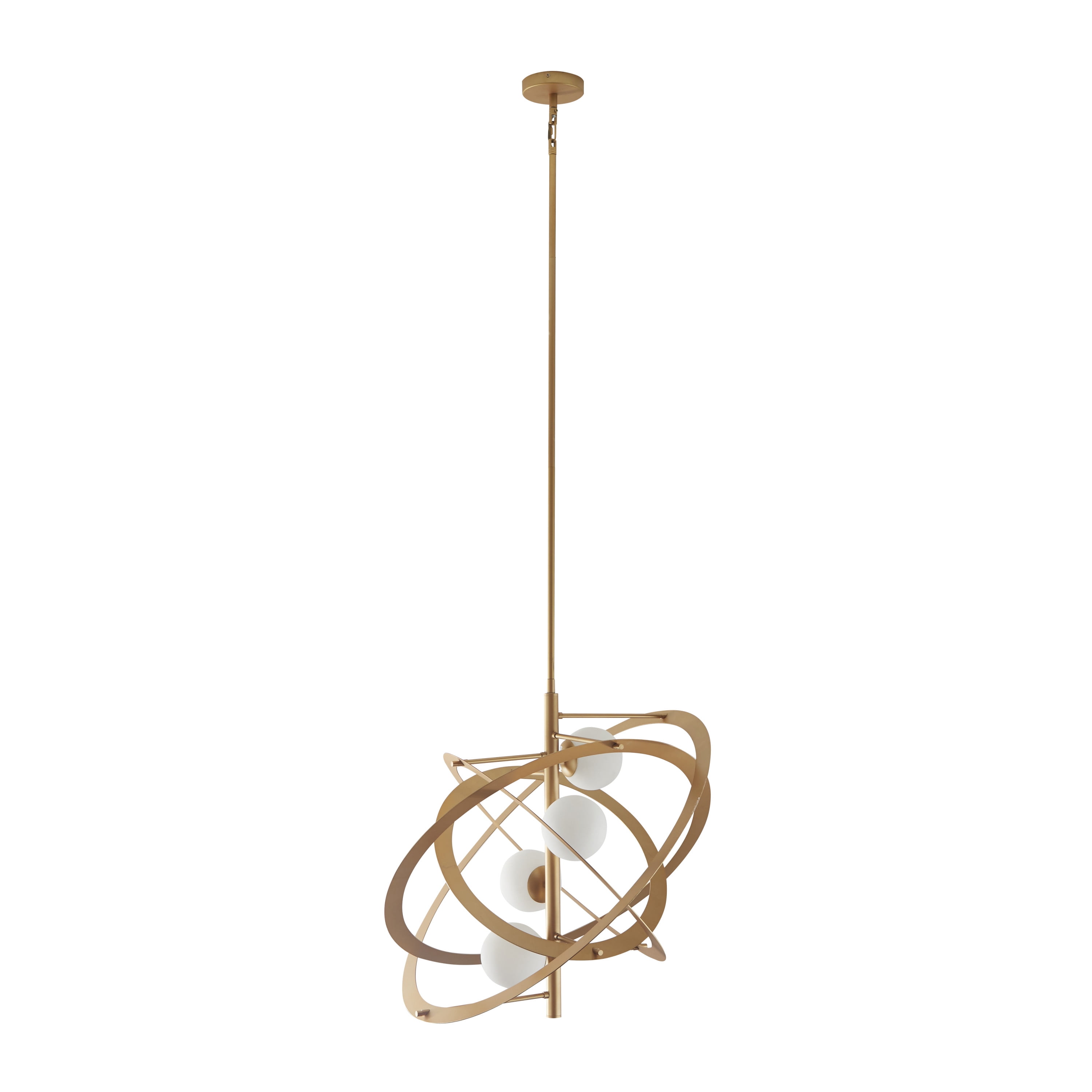 Free Shipping! DecMode Gold Metal 4 Light Chandelier with Suspension ...