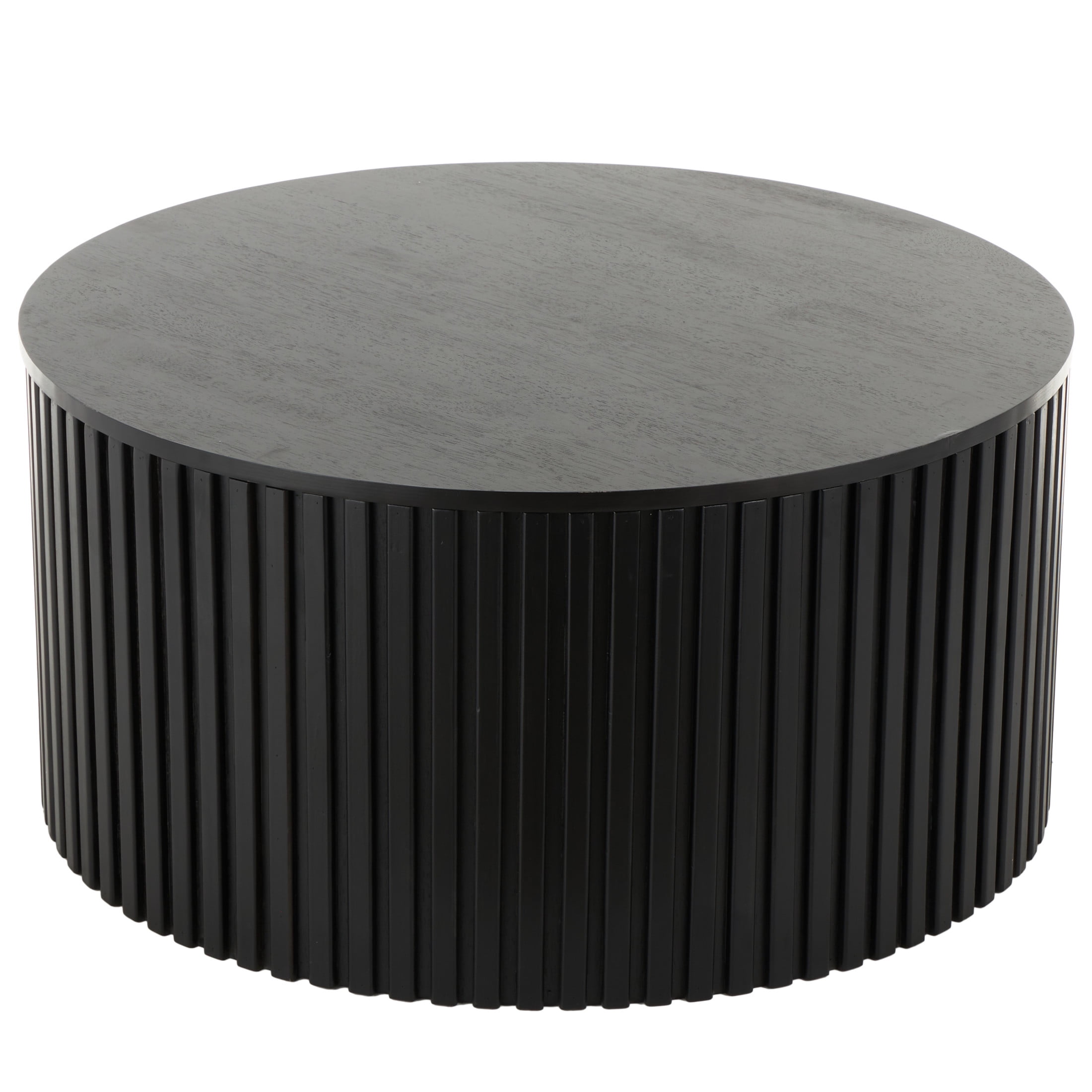 DecMode Ribbed Coffee Table - 31.5L x 31.5W x 16.1H inches - Walmart.com