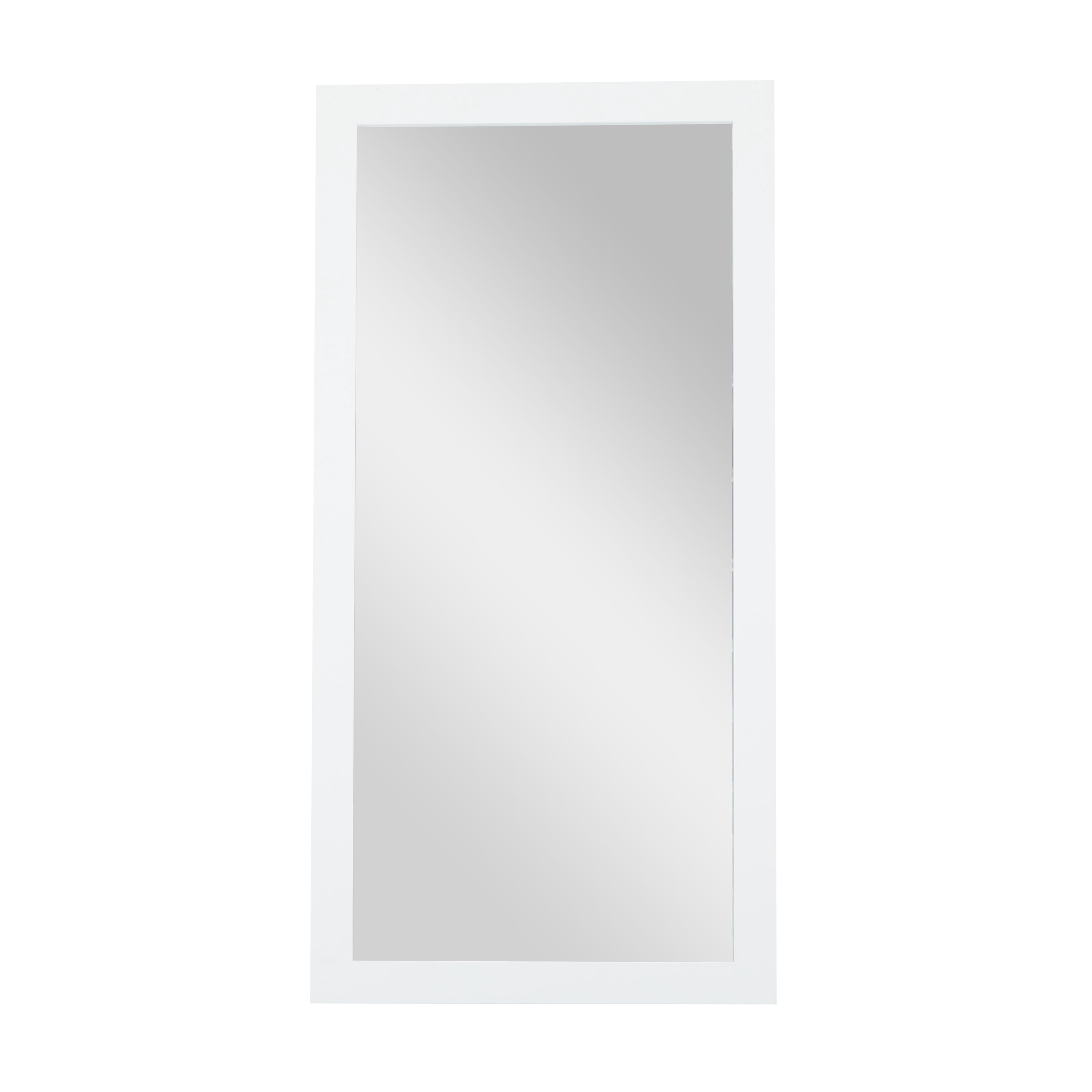 DecMode 33" x 65" White Wall Mirror - Walmart.com