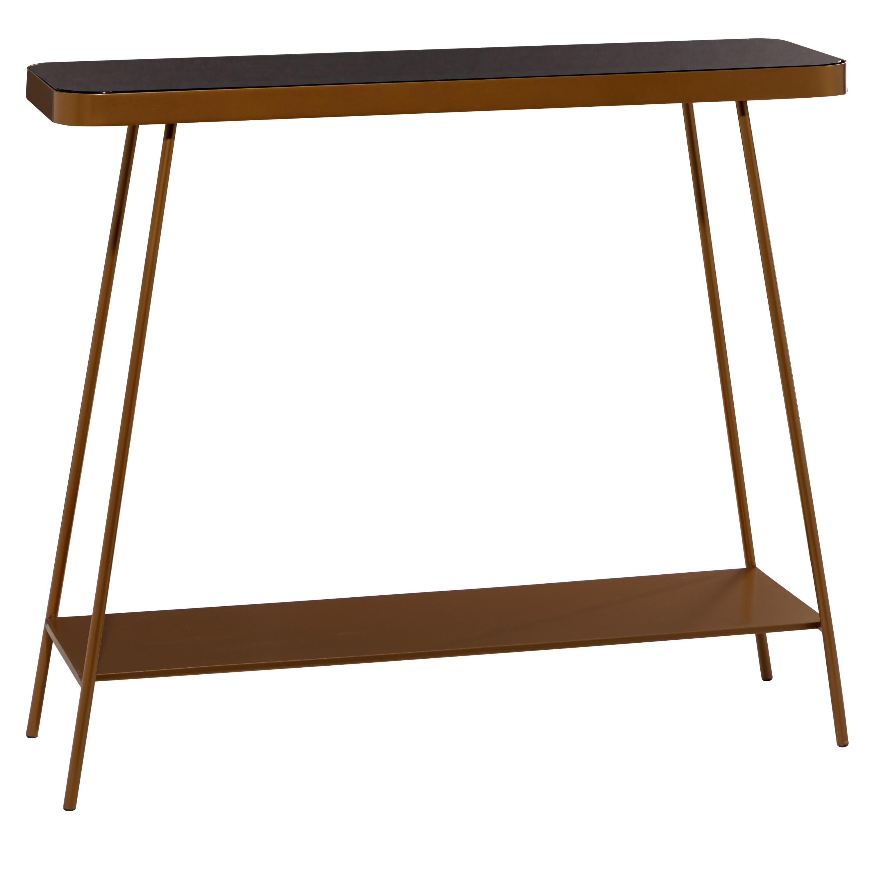 DecMode Gold Metal Modern Console Table - Walmart.com