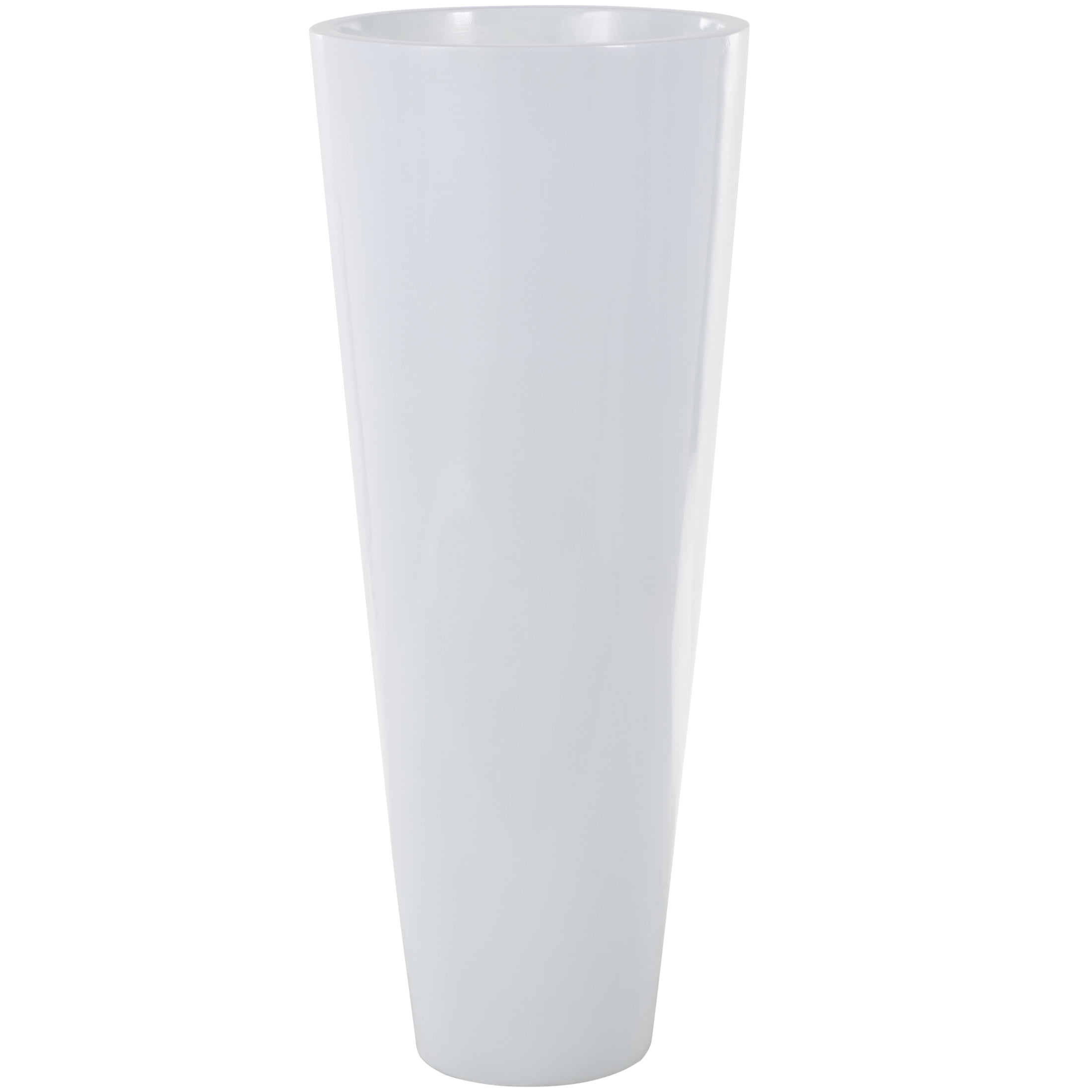 DecMode 36" Floor White Fiberglass Vase - Walmart.com