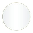 DecMode Gold Wall Mirror - 42 x 42 Round Mirror with Frame - Walmart.com