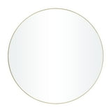 DecMode Gold Wall Mirror - 42 x 42 Round Mirror with Frame - Walmart.com