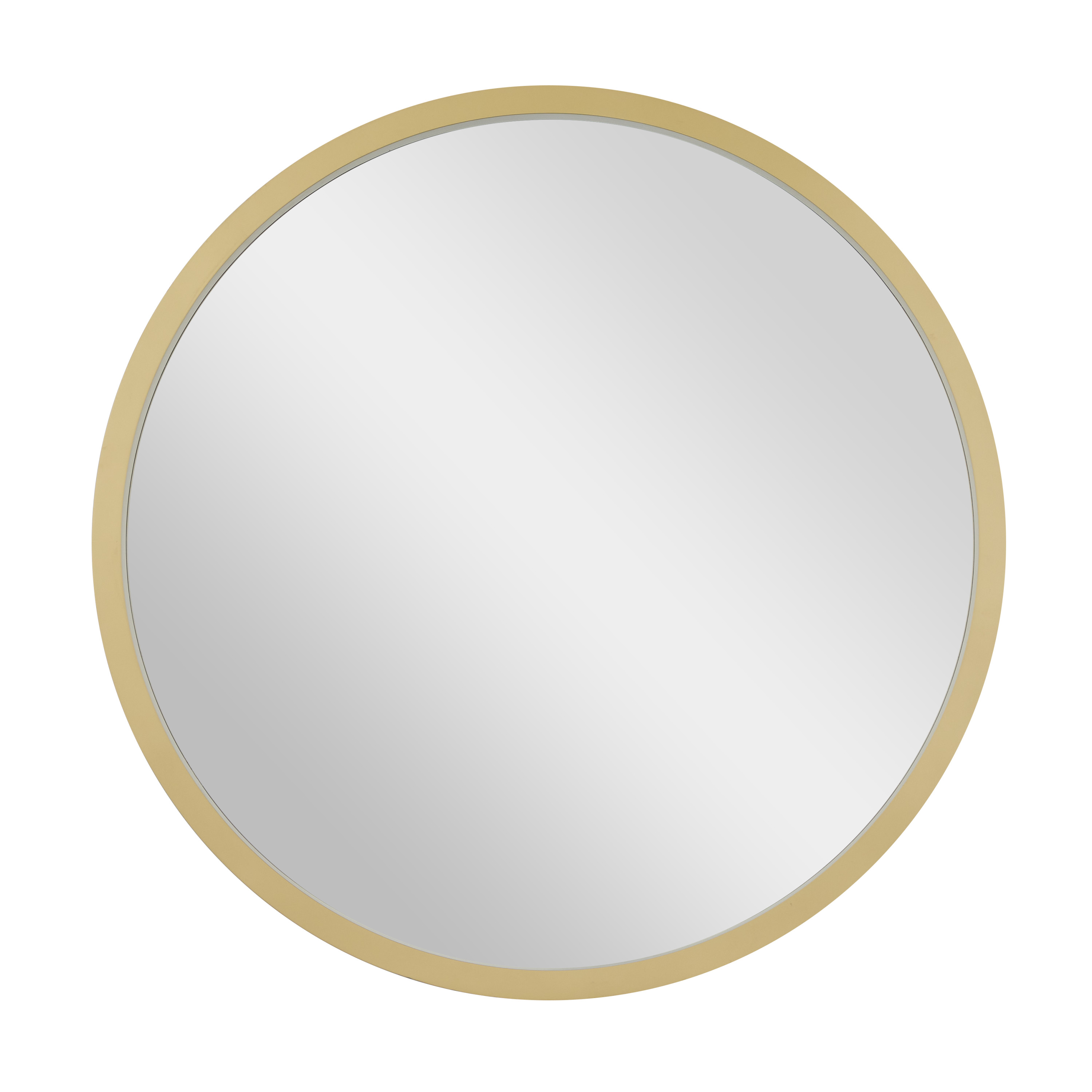 DecMode 42" x 42" Gold Wall Mirror - Walmart.com
