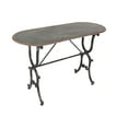 Free Shipping! DecMode 45" x 29" Gray Metal Console Table with ...