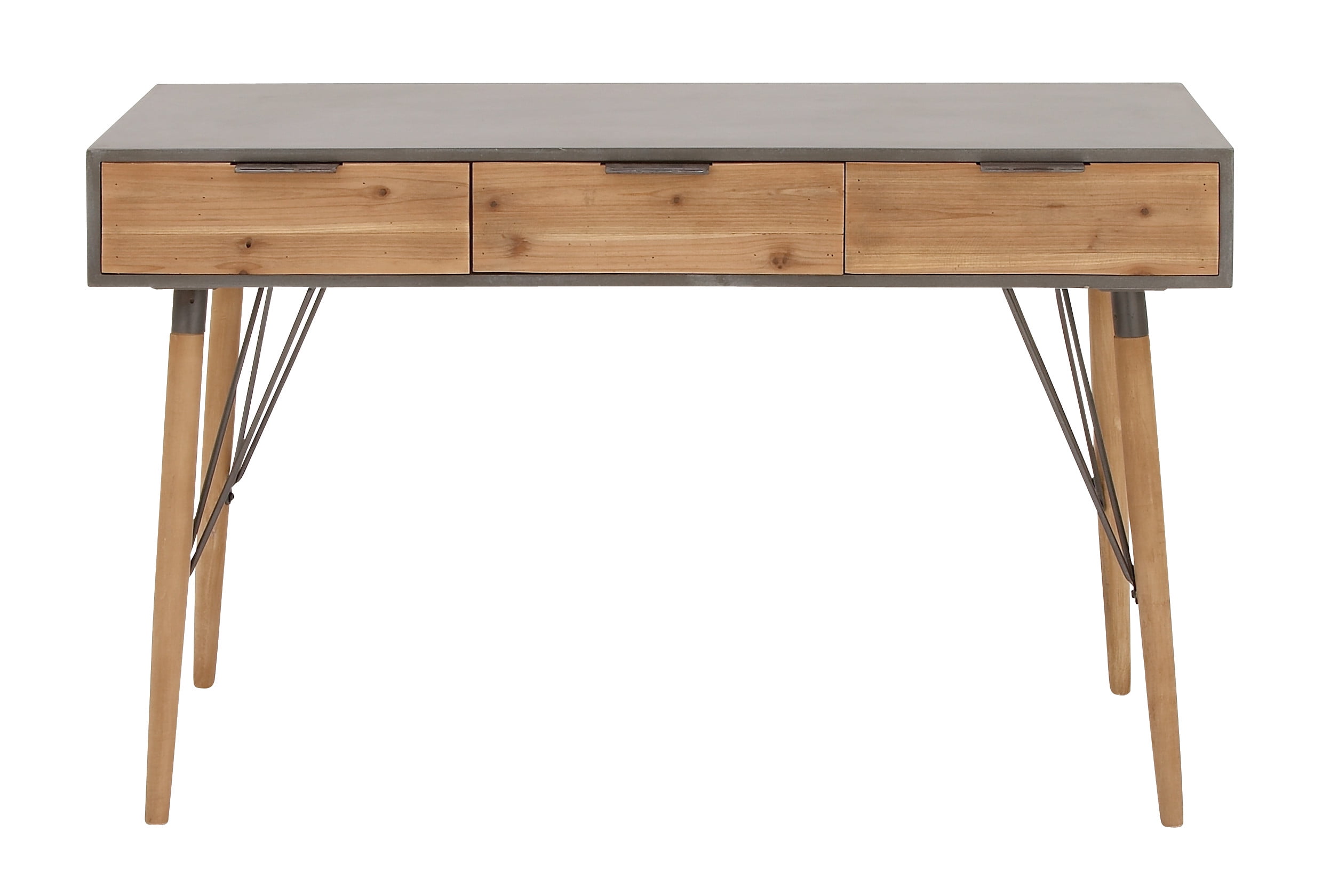 Free Shipping! DecMode 48x30 Brown Wood Console Table with 3 Drawers ...