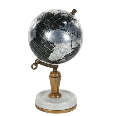 Herby Pu Wood Marble Globe - Walmart.com