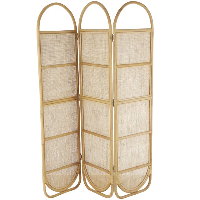DecMode 51 x 71 Rattan Geometric Room Divider Screen - Walmart.com