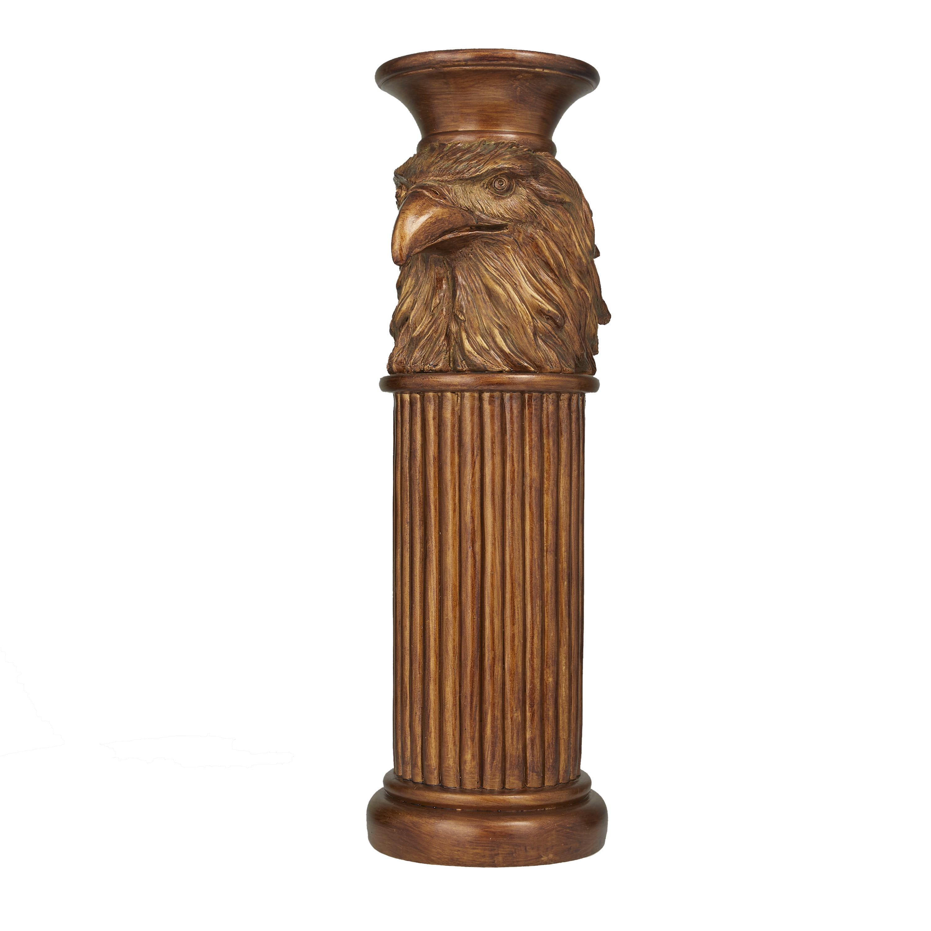 Free Shipping! DecMode Bronze Polystone Eagle Pedestal Table 7 x 24 ...