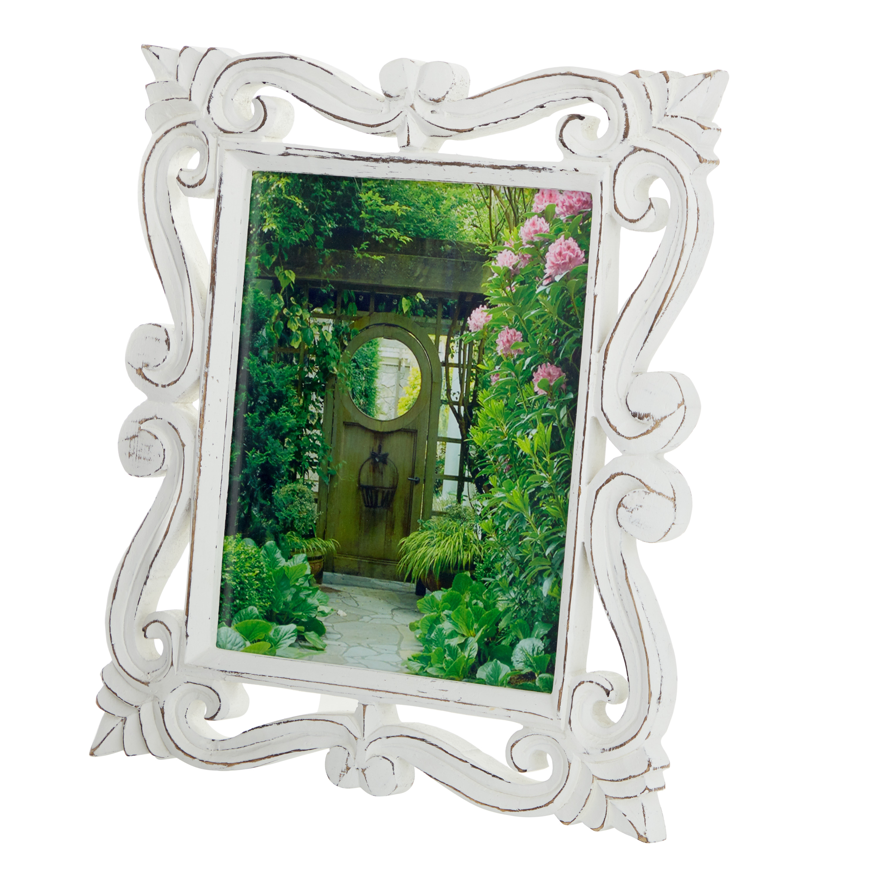 Decmode Inlaid Vervain & Gold Capiz Shell Large Picture Frame, 10” x 12 ...