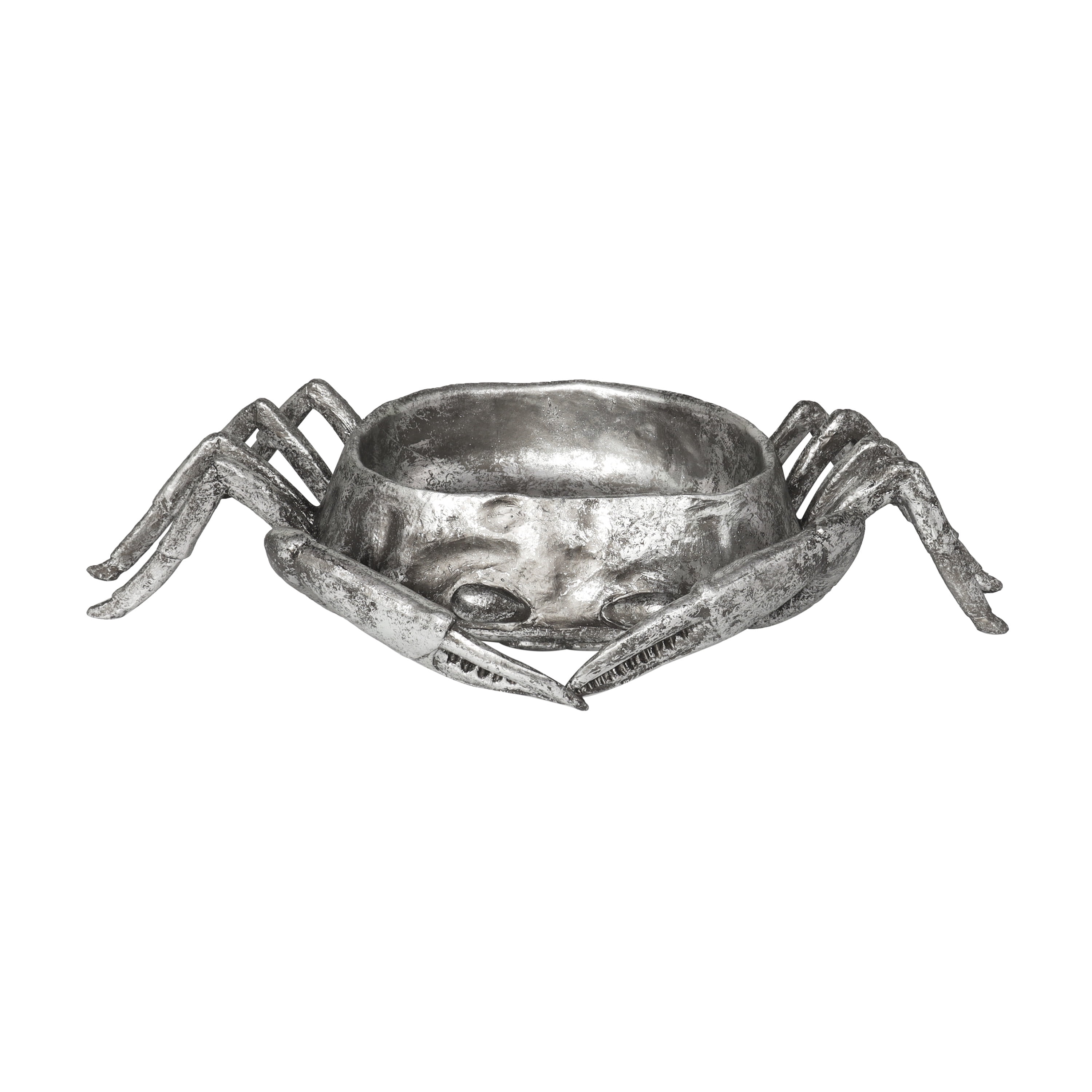 DecMode Polystone Crab Ice Bucket - Silver Decor - Walmart.com