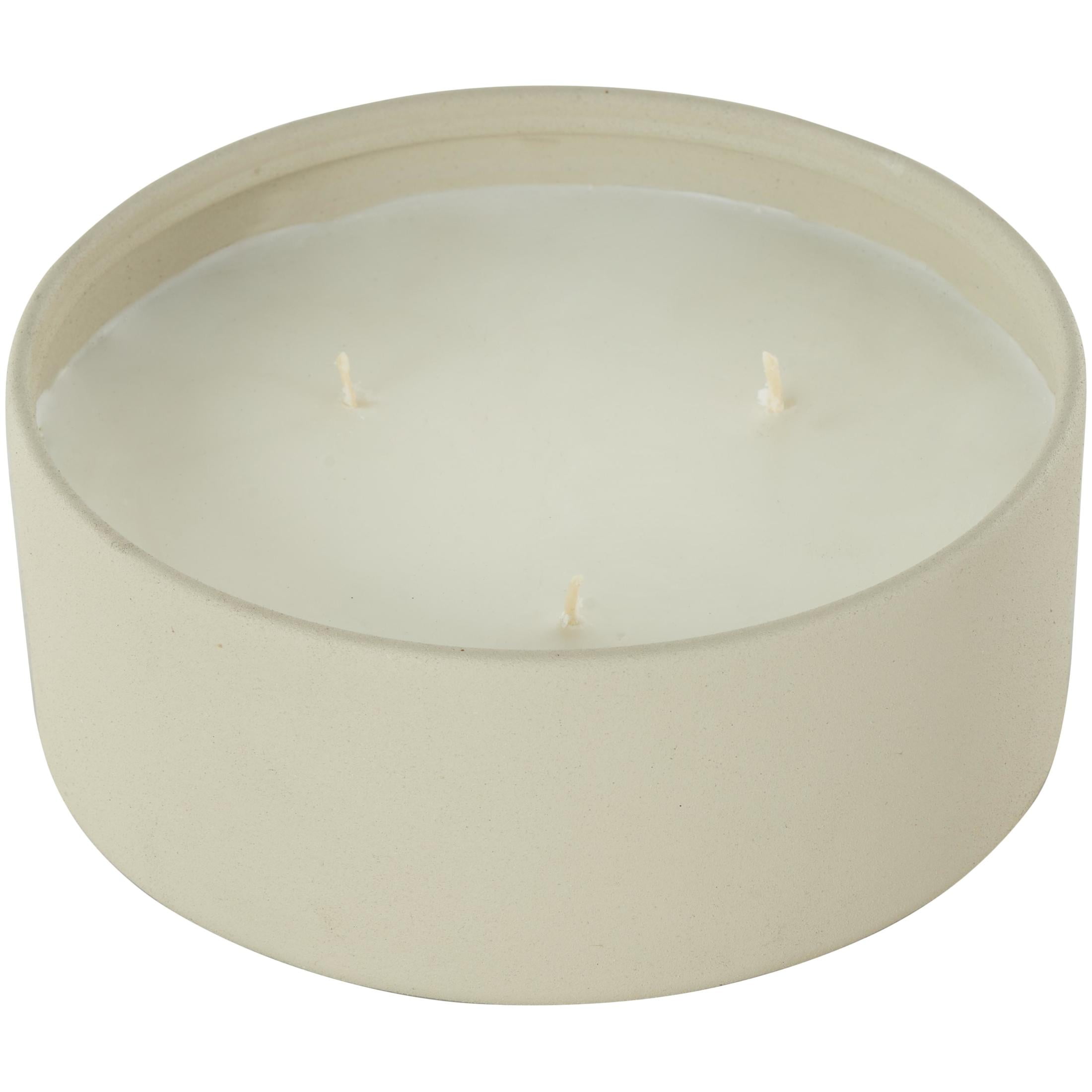 DecMode Beige Metal Tangerine Splash Scented Textured 22oz 3 Wick ...