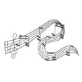 DecMode Black Metal Notes Musical Notes Wall Decor - Walmart.com