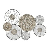 Free Shipping! DecMode Black Metal Plate Wall Decor with Intricate Iron ...