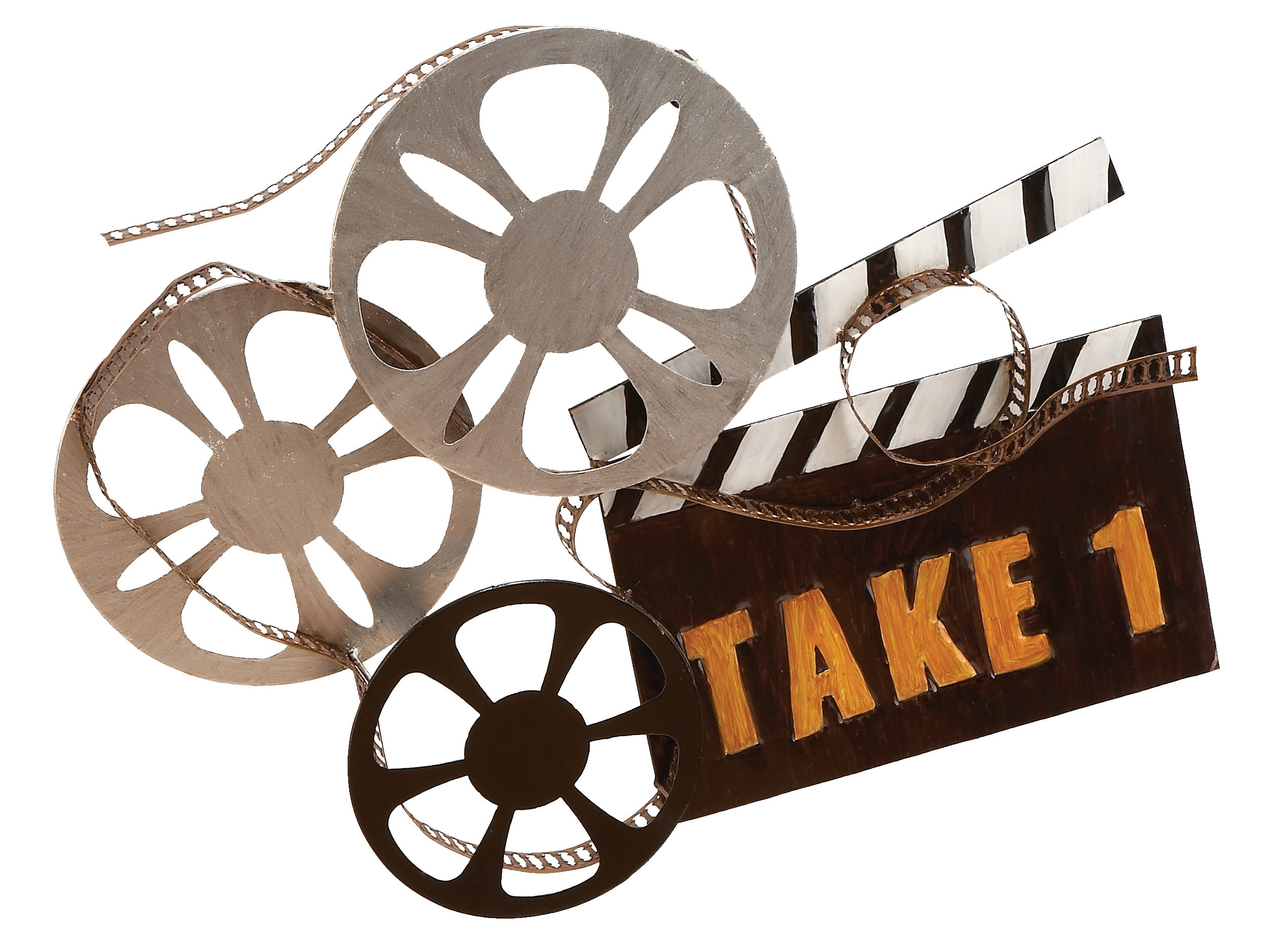 DecMode Black Metal Reels Film Wall Decor - Walmart.com