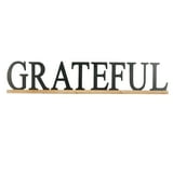 DecMode Black Wood Grateful Sign Wall Decor - Walmart.com