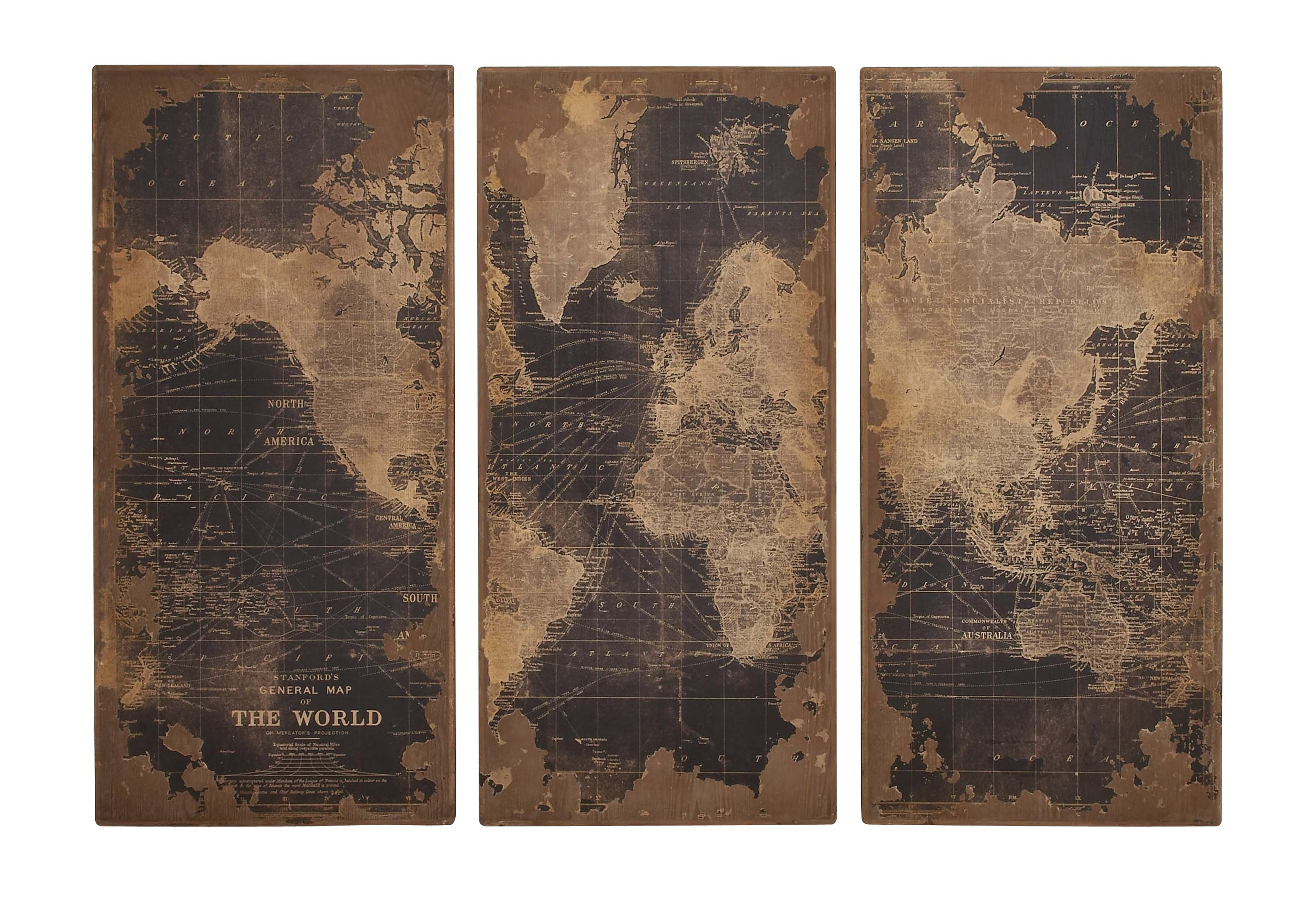 Marco World Map Wall Decor - Walmart.com