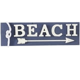 DecMode Blue Wood Beach Sign Wall Decor - Walmart.com