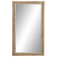 DecMode Brown Bohemian Wood Rectangular Wall Mirror, 28"W x 48"H with ...