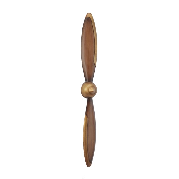 DecMode Brown Metal 2 Blade Airplane Propeller Wall Decor with Aviation ...