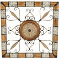 DecMode Brown Metal Scroll Wall Decor - Walmart.com