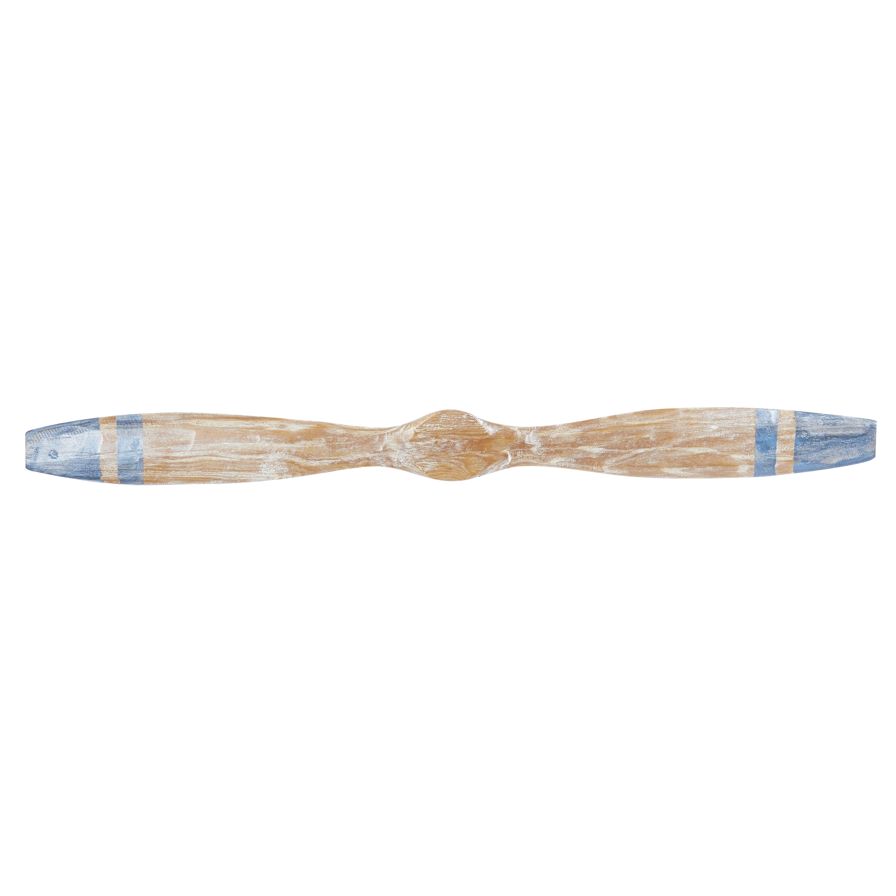 DecMode Brown Wood 2 Blade Airplane Propeller Wall Decor with Aviation ...