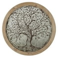 DecMode Brown Wooden Embossed Tree Wall Decor - Walmart.com