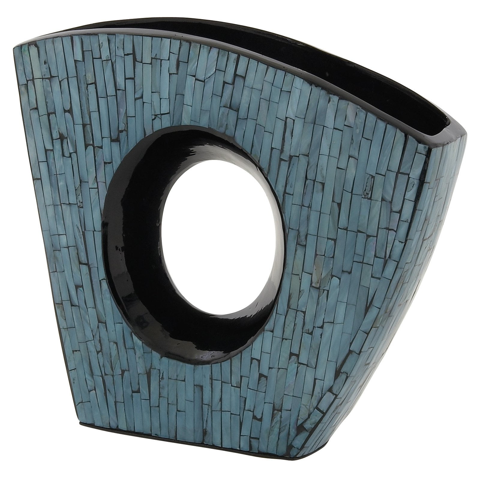 DecMode Ceramic Shell Inlay Vase - Walmart.com
