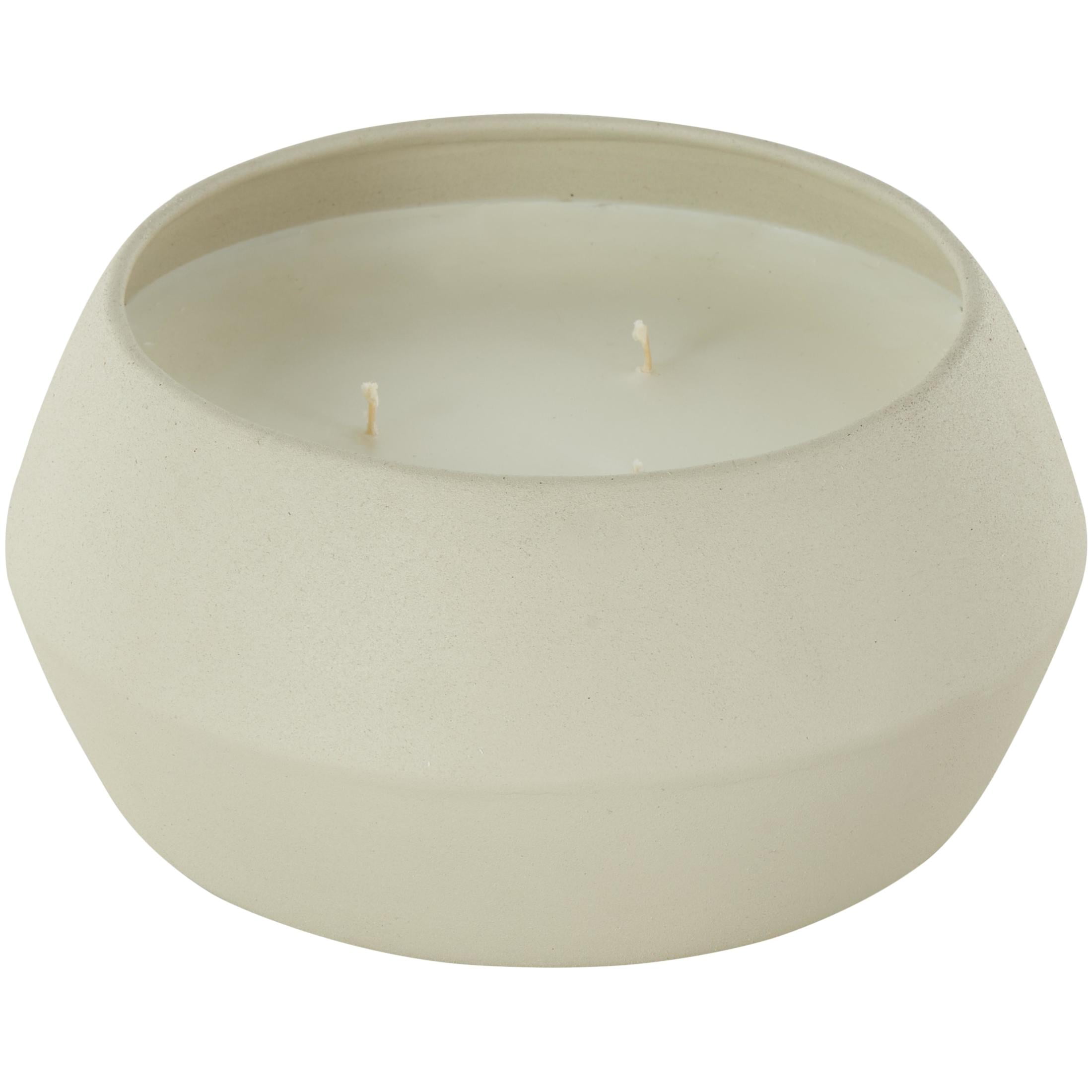 DecMode Cream Metal Tangerine Splash Scented Textured 30oz 3 Wick ...