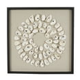 Free Shipping! DecMode Cream Shell Handmade Circular Wall Art with ...