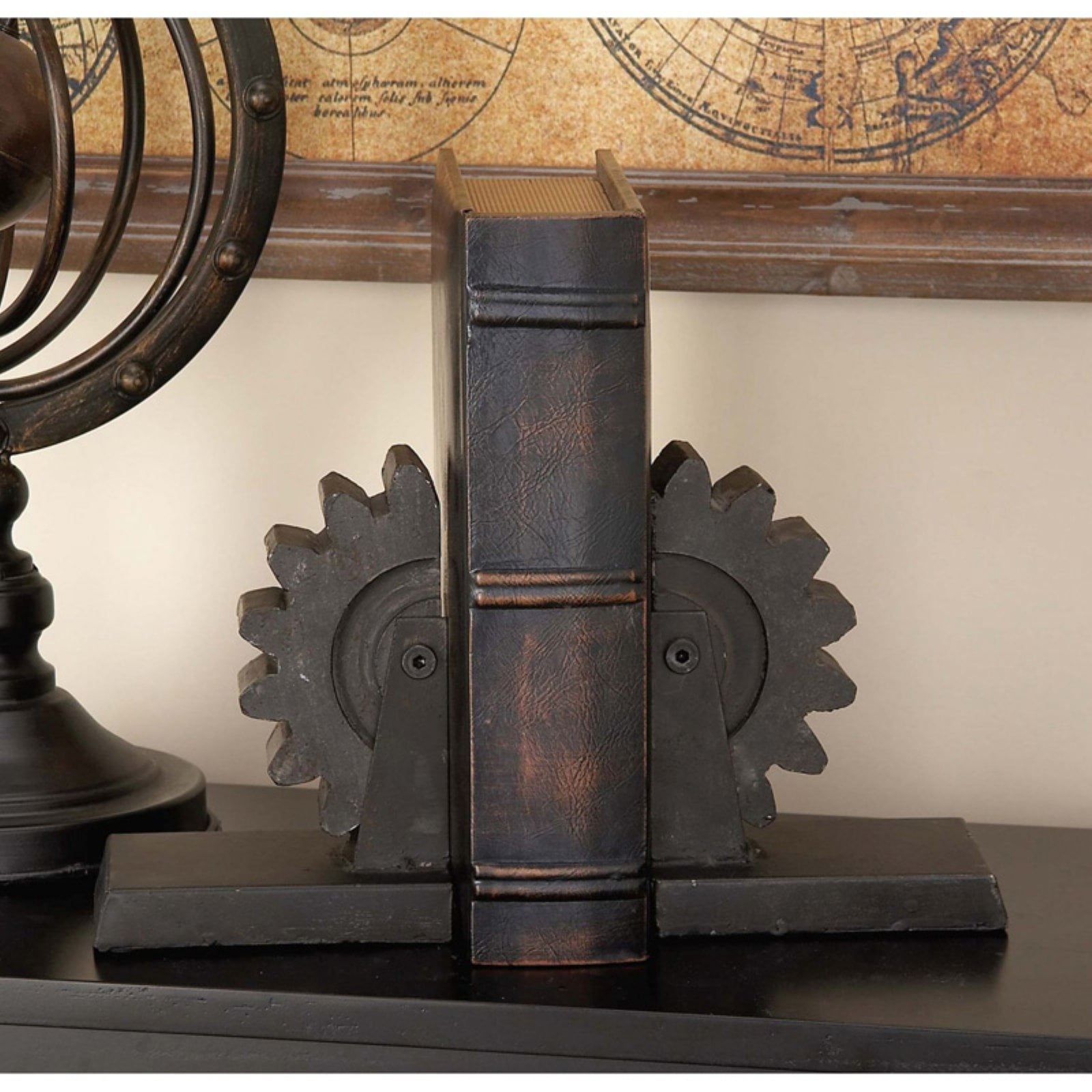 DecMode Gear Metal Bookends - Walmart.com