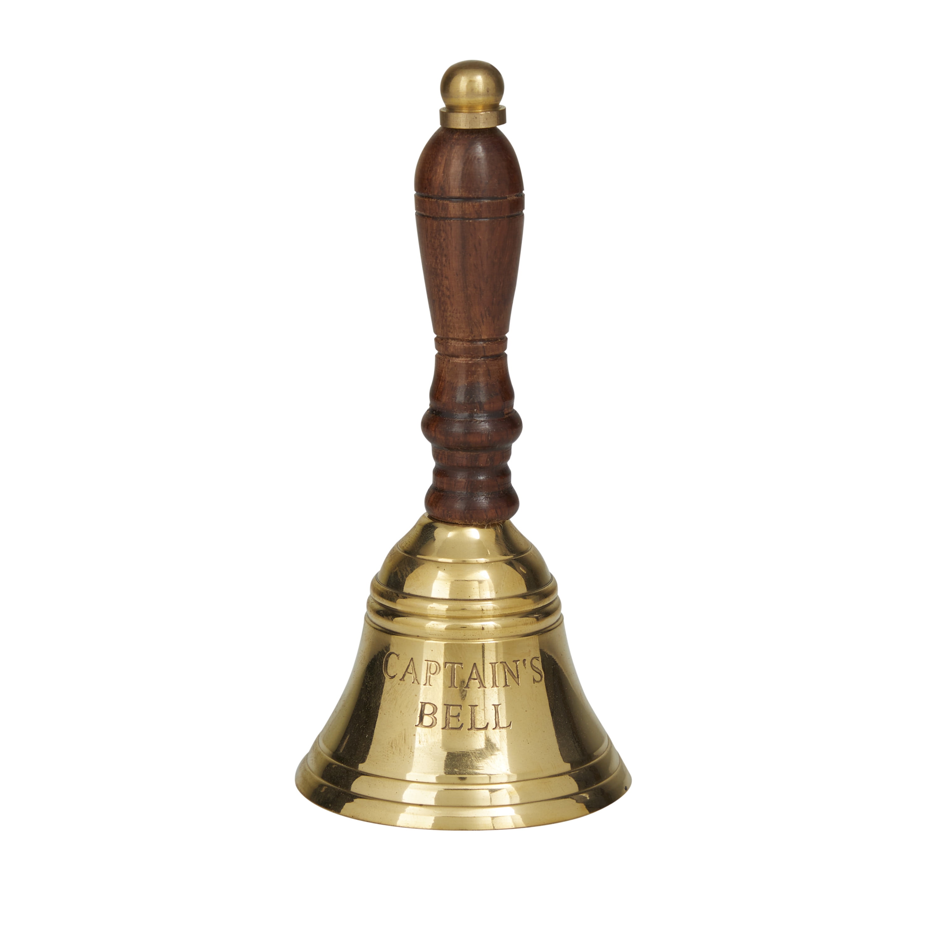 DecMode Gold Brass Round Decorative Bell - Walmart.com