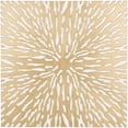 DecMode Gold Wooden Abstract Carved Starburst Wall Decor with White ...