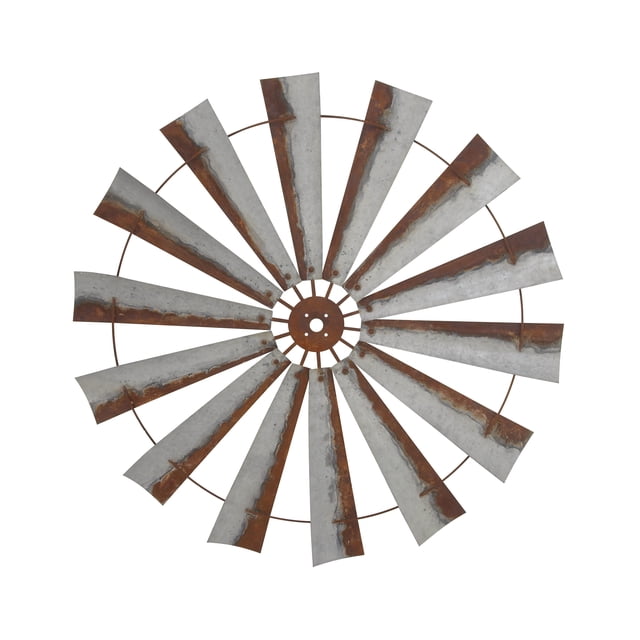 DecMode Metal Windmill Wall Decor - Farmhouse Sculpture - Walmart.com